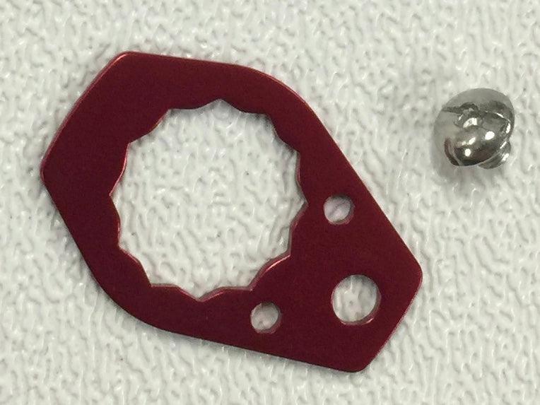 Daiwa Handle Nut Plate and Screw Set ZLN TWS RED H83-4504